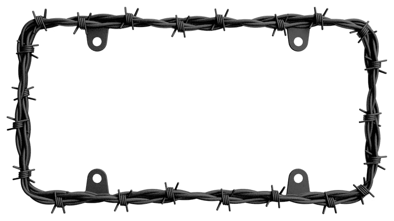 barbed wire plate frame