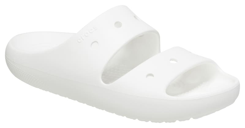 crocs slides white