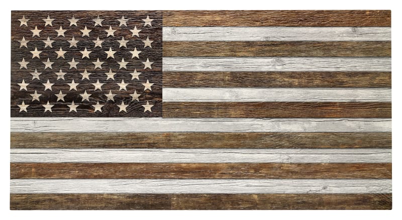 rustic american flag
