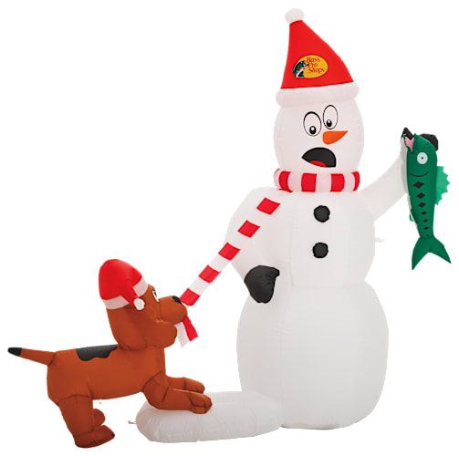 cold snowman inflatable