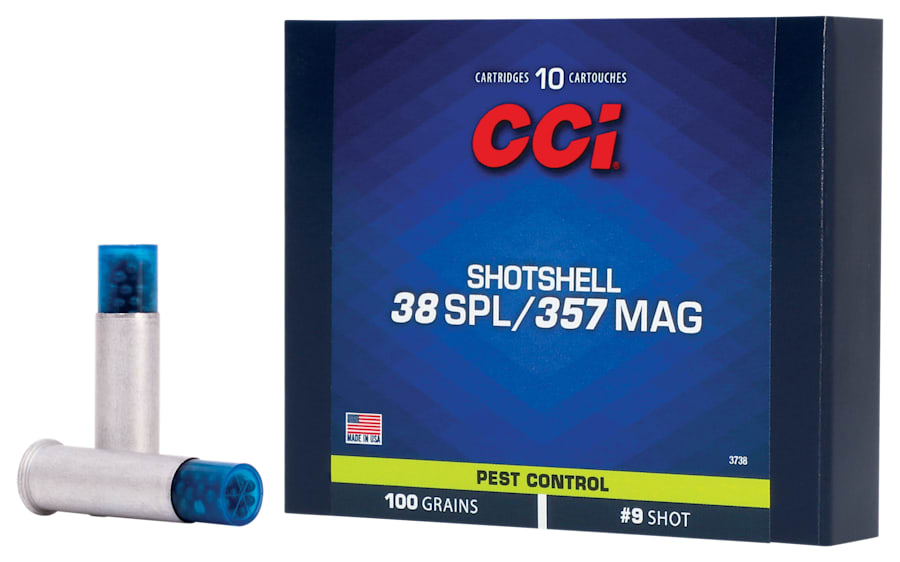 CCI Shotshell .38 Special #9 Shot Aluminum Case Centerfire Handgun Ammo ...