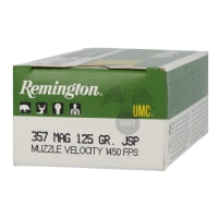 Remington UMC .357 Magnum 125 Grain Jacketed Soft Point Remington UMC .357 Magnum 125 Grain Jacketed Soft Point