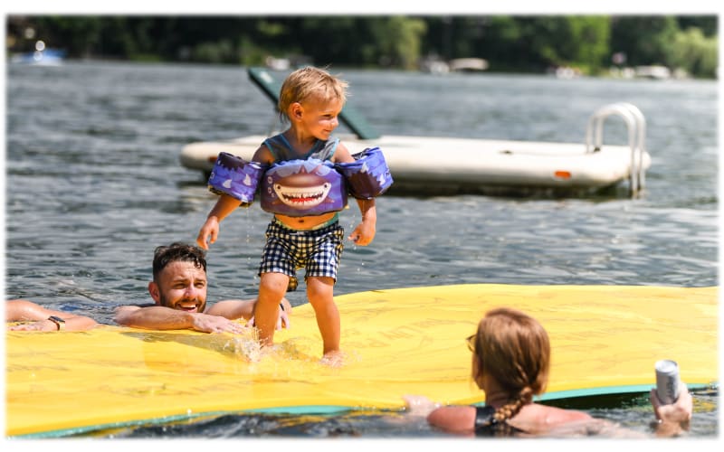water lily pad float