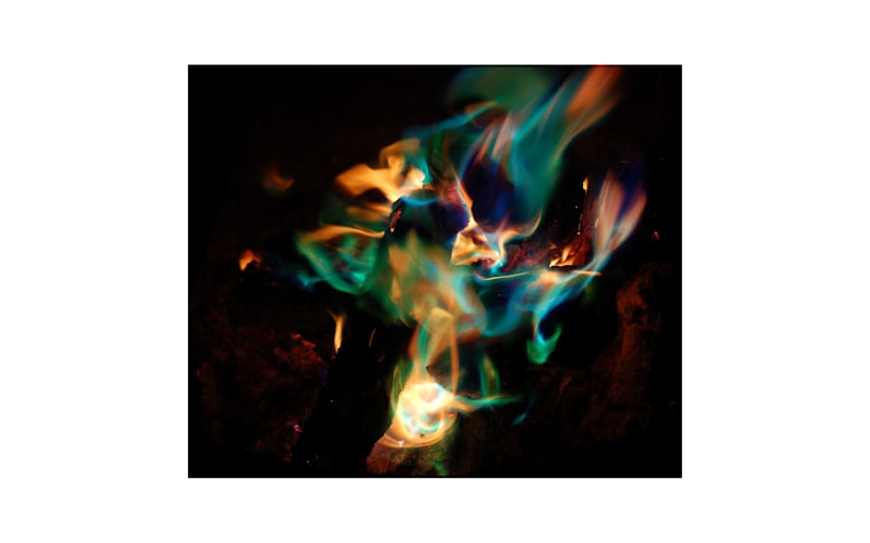 coloured flames