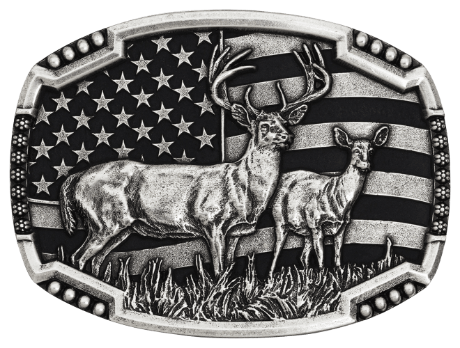 Montana Silversmiths Matched Pair Deer Buckle Cabela s