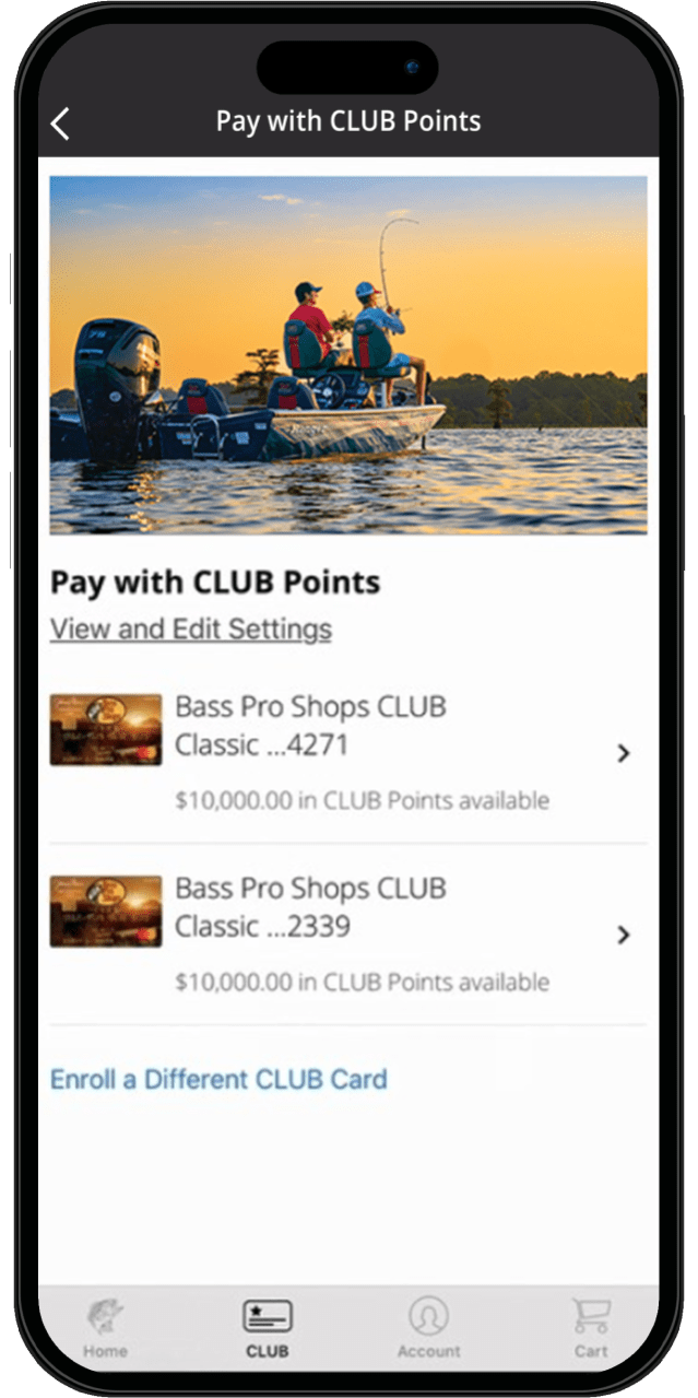 CLUB Pay with Points